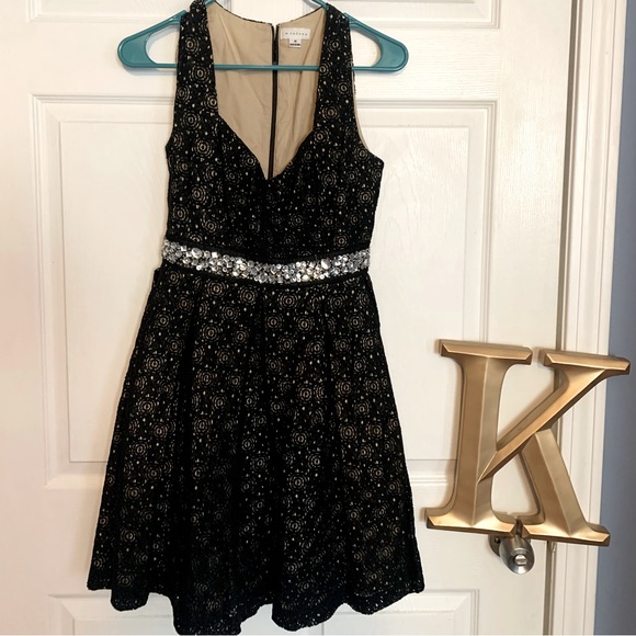 Monteau Dresses Monteau Black Lace Party Dress Medium Poshmark